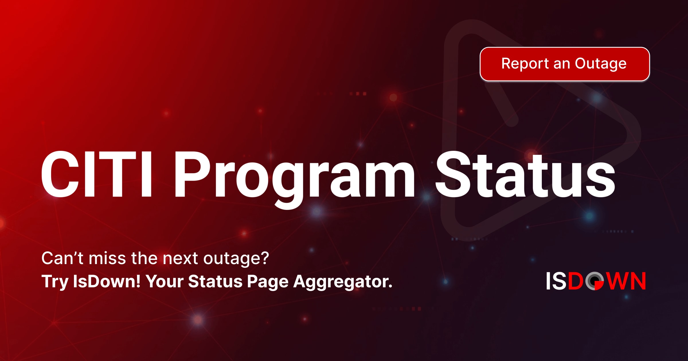 Is CITI Program Down? Check current status and user reports | IsDown