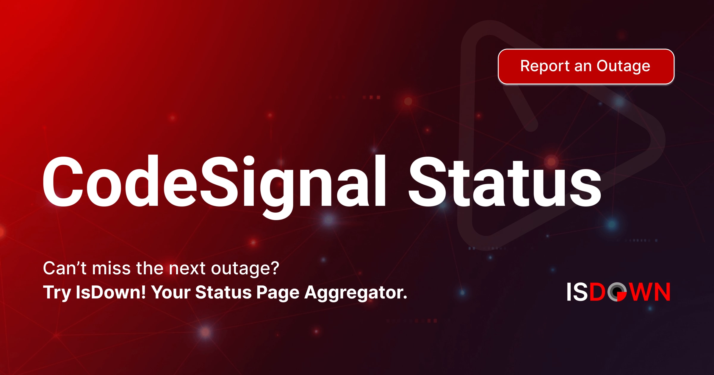 CodeSignal Status. Is CodeSignal down or having an outage?