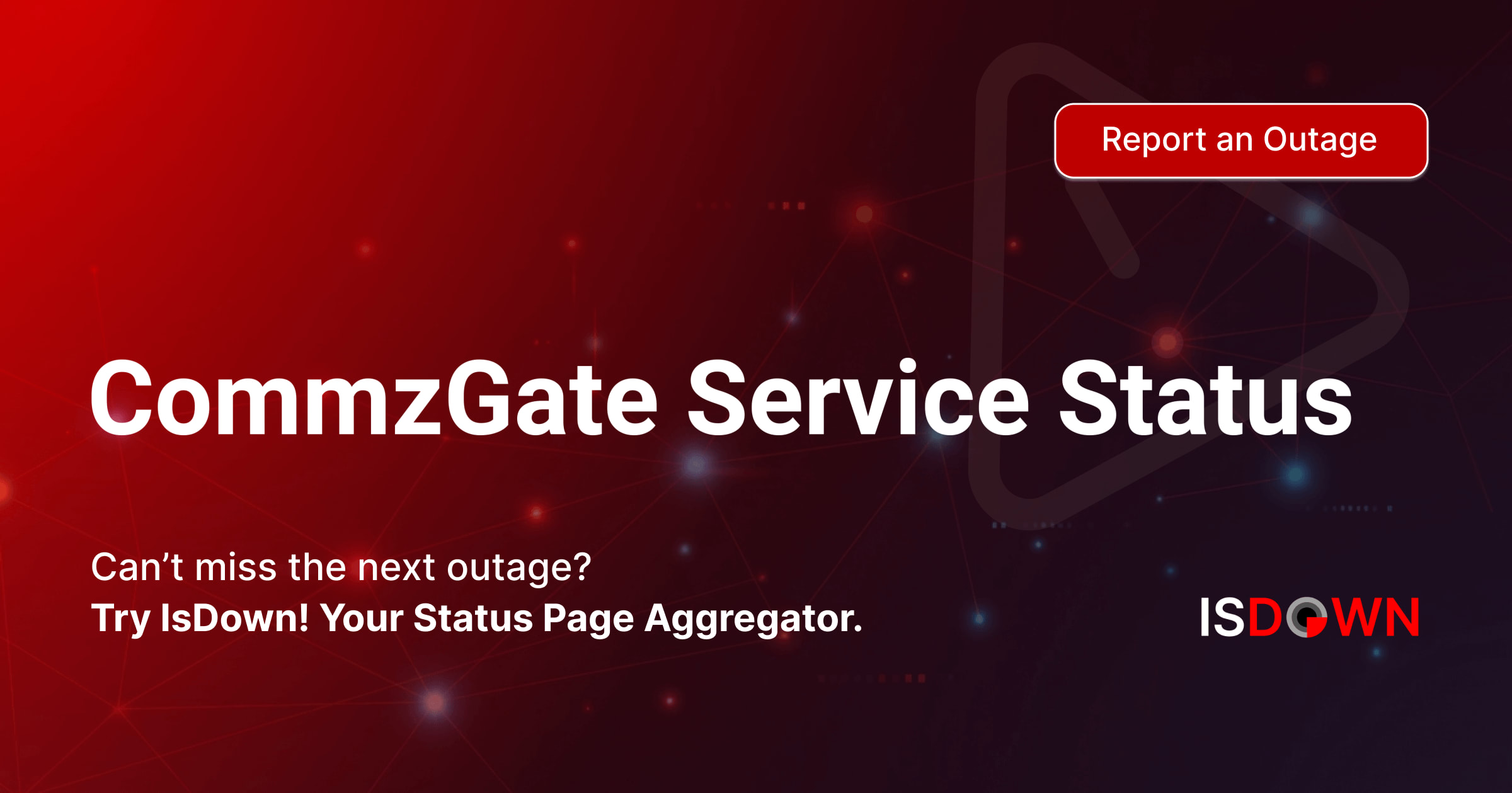 Is CommzGate Service Down? Check current status and user reports | IsDown