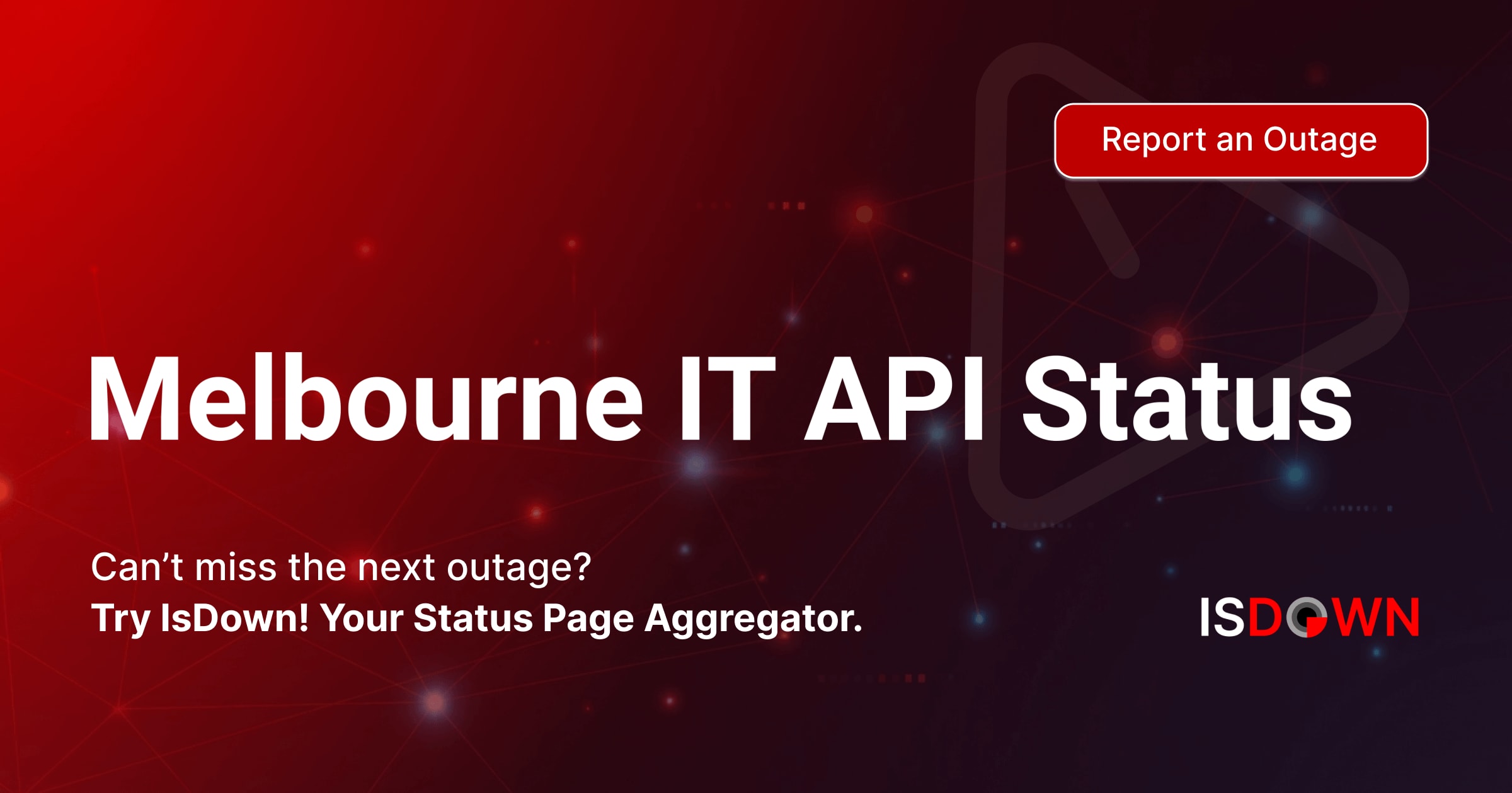 Is Melbourne IT API Down? Check current status and user reports | IsDown