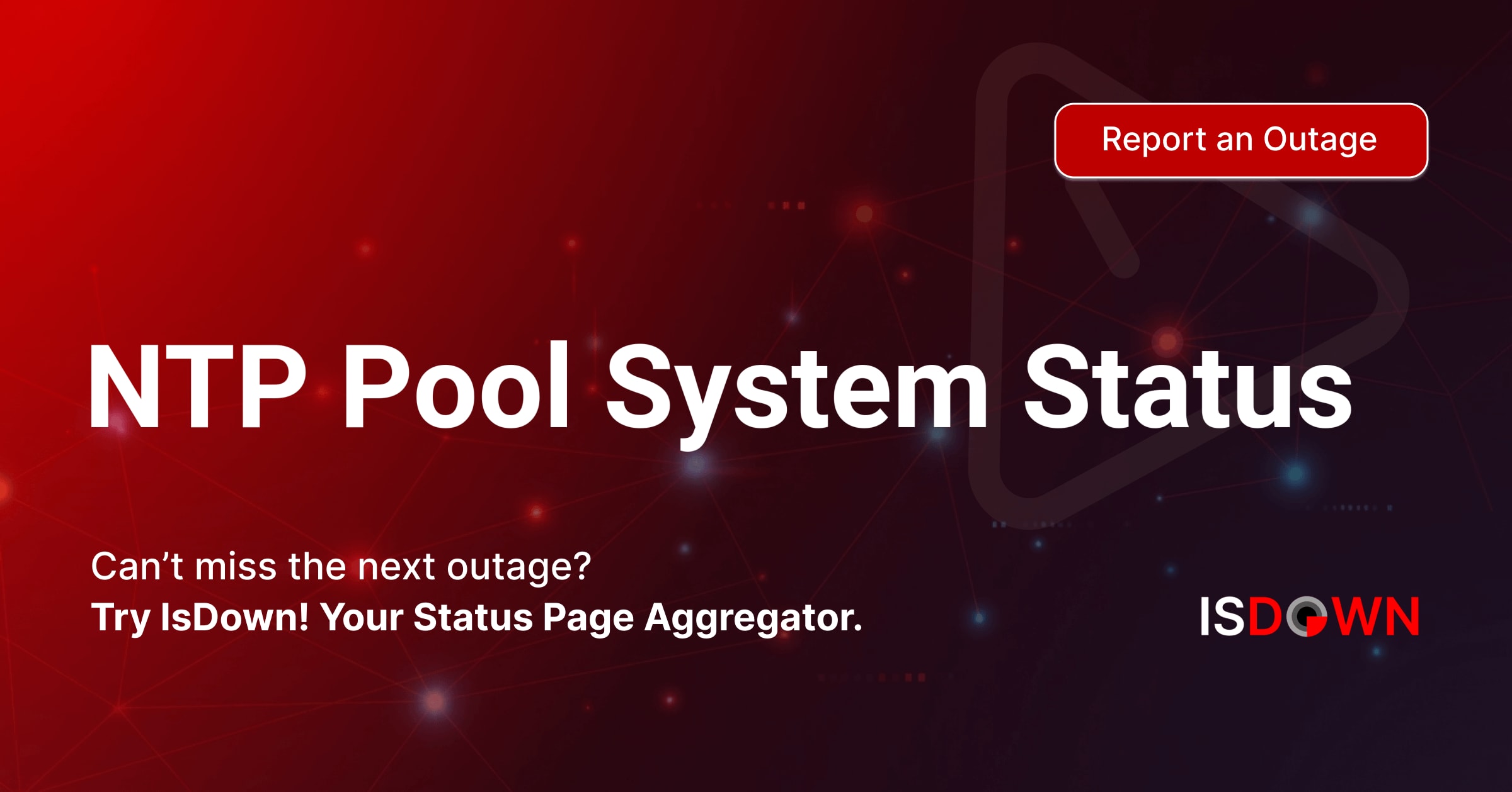 Is NTP Pool System Down? Check current status and user reports | IsDown