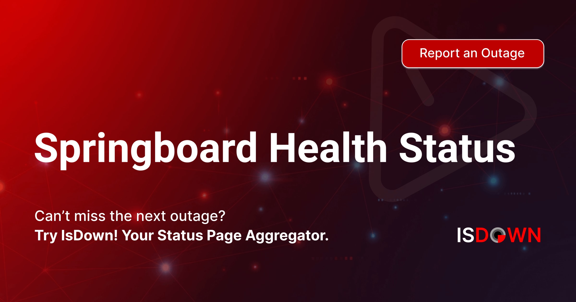 Is Springboard Health Down? Check current status and user reports | IsDown
