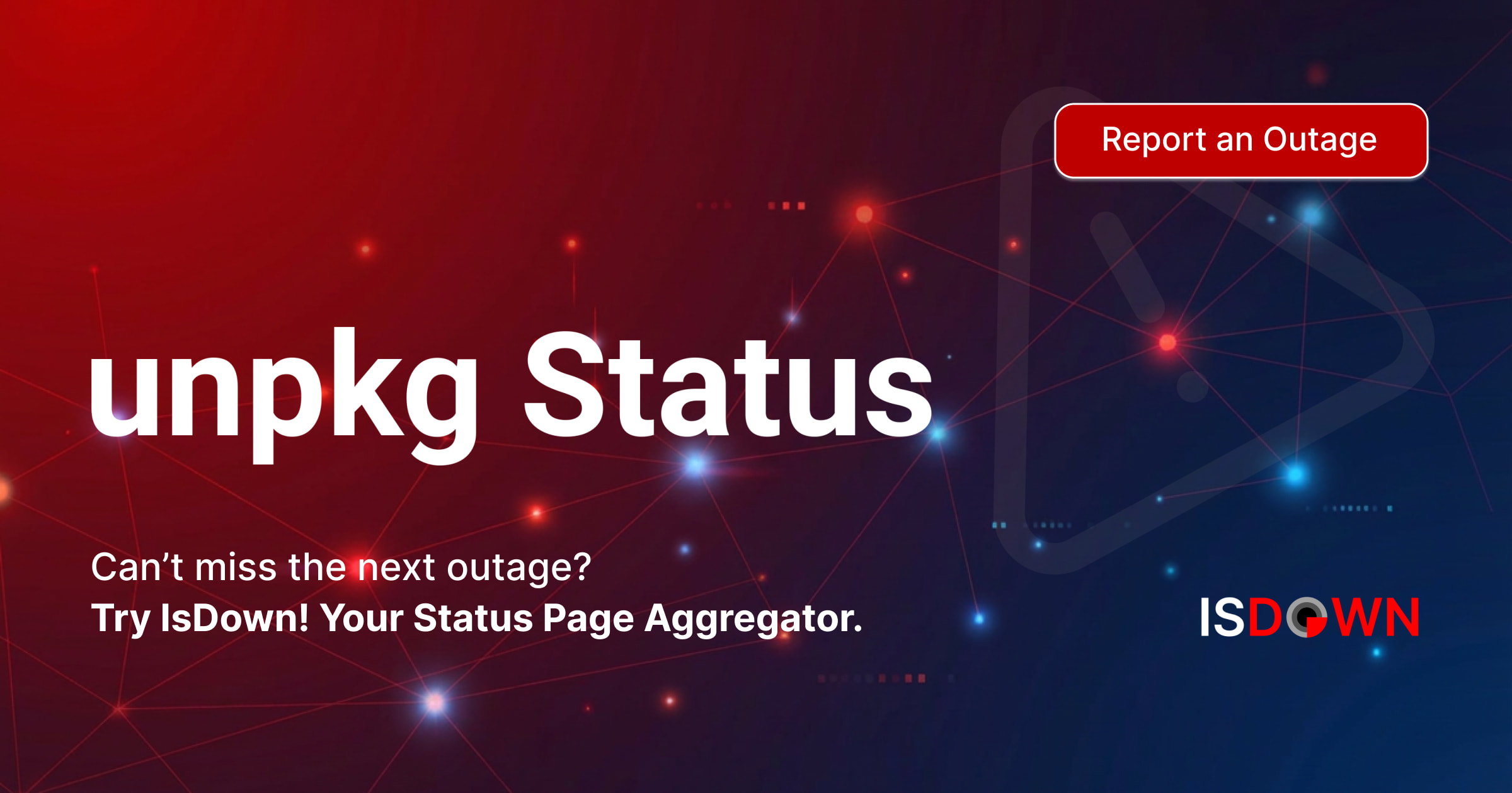 Is unpkg Down? Live Status, Outages & Alerts | IsDown